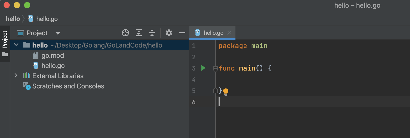 【Golang】来用GoLand开发第一个Go程序_goland创建一个go项目-CSDN博客